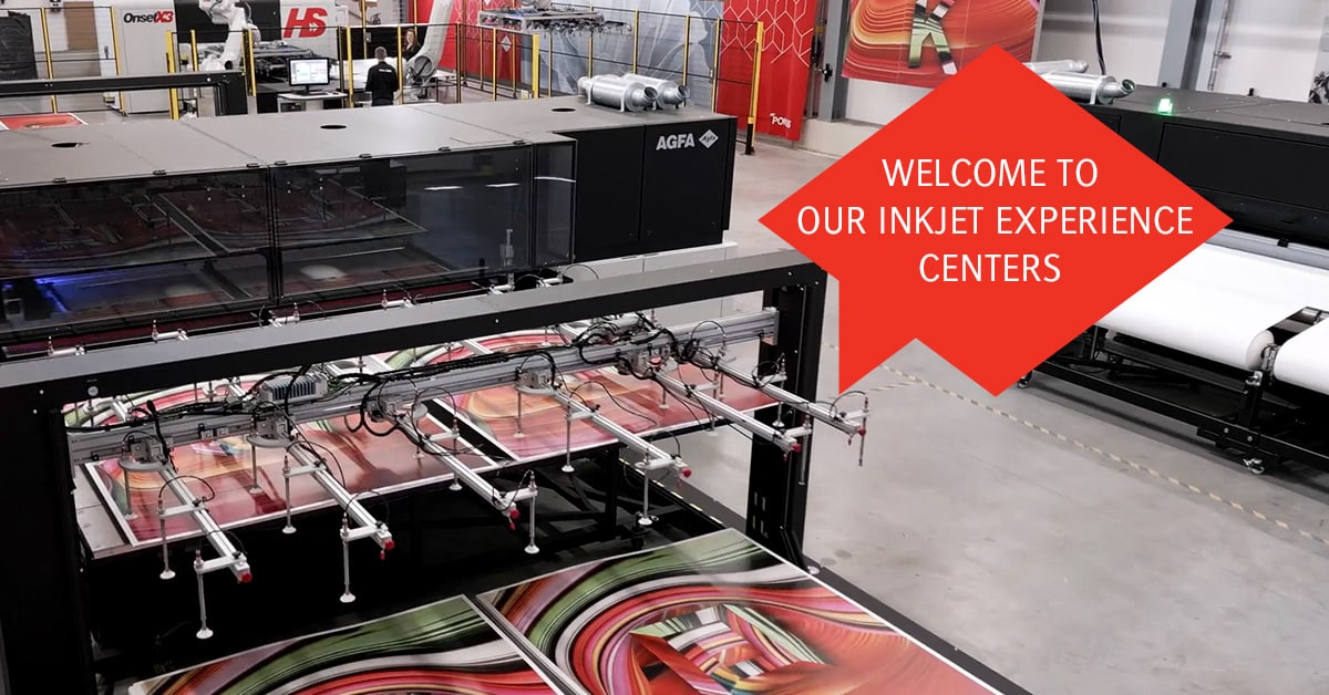 Visit the Agfa Inkjet Printing Experience Centers - Get a free demo!
