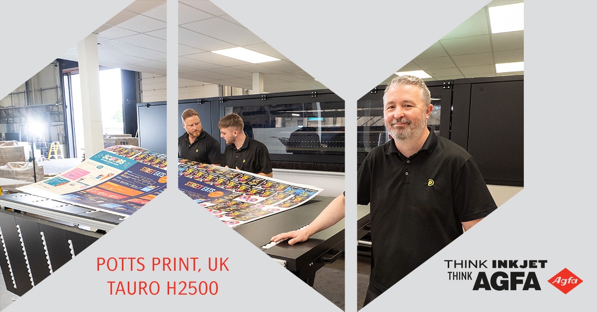 Potts Print purchases wide-format inkjet printer from Agfa
