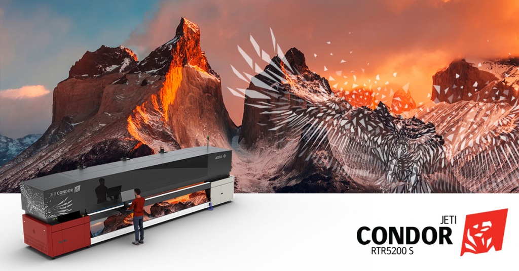 Agfa Jeti Condor RTR5200 inkjet printer > Soar to greater heights