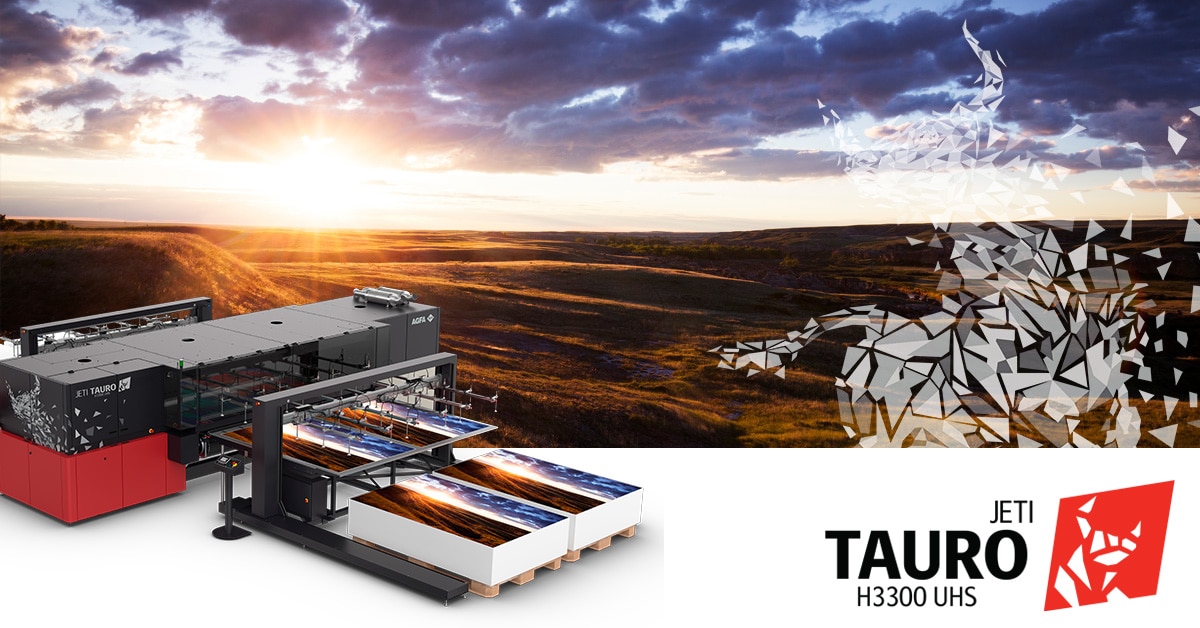 Agfa Jeti Tauro H3300 LED range - Hybrid large-format UV inkjet printers