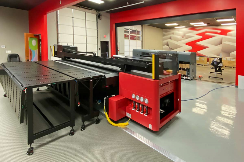 New install at SpeedPro – Printing