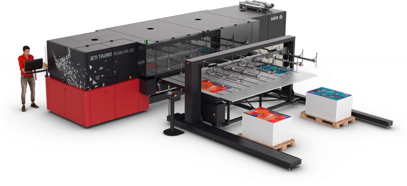 Agfa Jeti Tauro H3300 LED range - Hybrid large-format UV inkjet printers