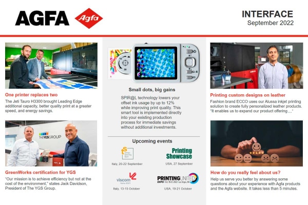 Industrial Printing - Agfa inkjet inks & fluids for print & manufacturing